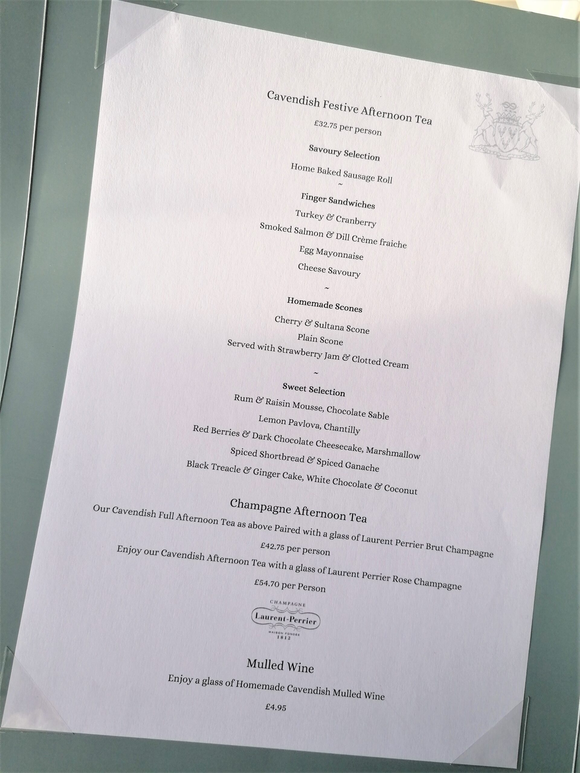 Festive Afternoon Tea at The Cavendish at Baslow - The Travels of Mrs B