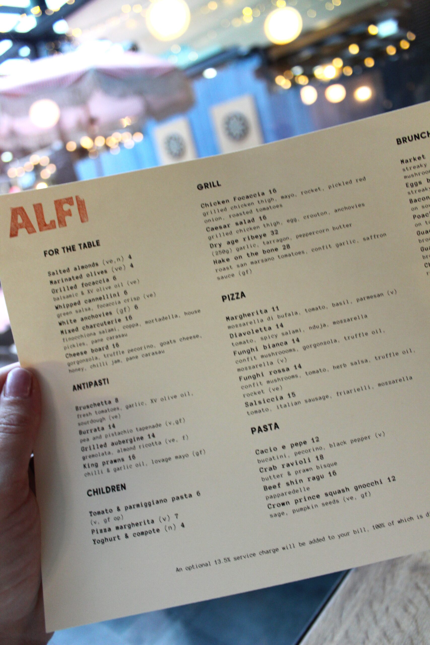 Lunch at Alfi Spitalfields - The Travels of Mrs B